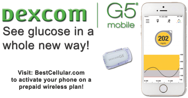 Best Phone Plans for the Dexcom G5 Continuous Glucose Monitor (CGM)